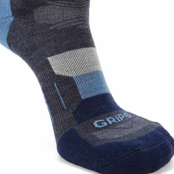 Lake - Hike Crew Lightweight Merino Wool Sock by GRIP6