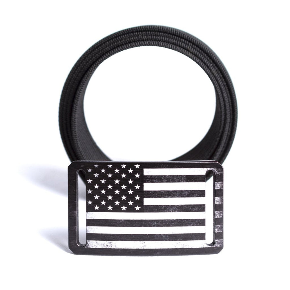 Thin American Flag Belt | Narrow USA Black Flag by GRIP6